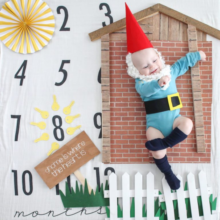Creative Monthly Milestone Baby Photo Ideas